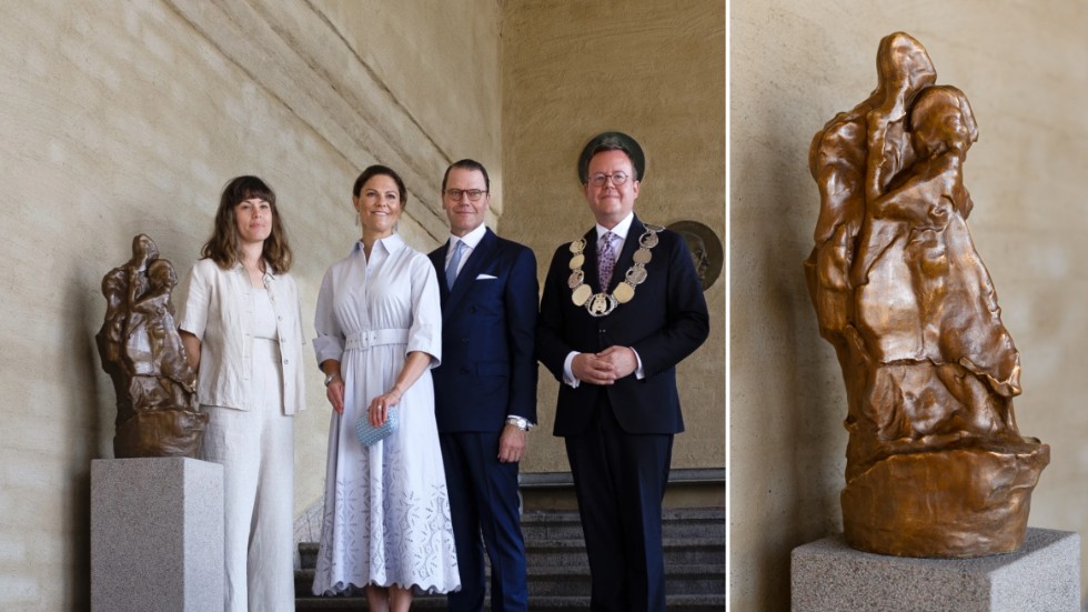 Kronprinsessparet invigde "Kärlekspar på klippa"