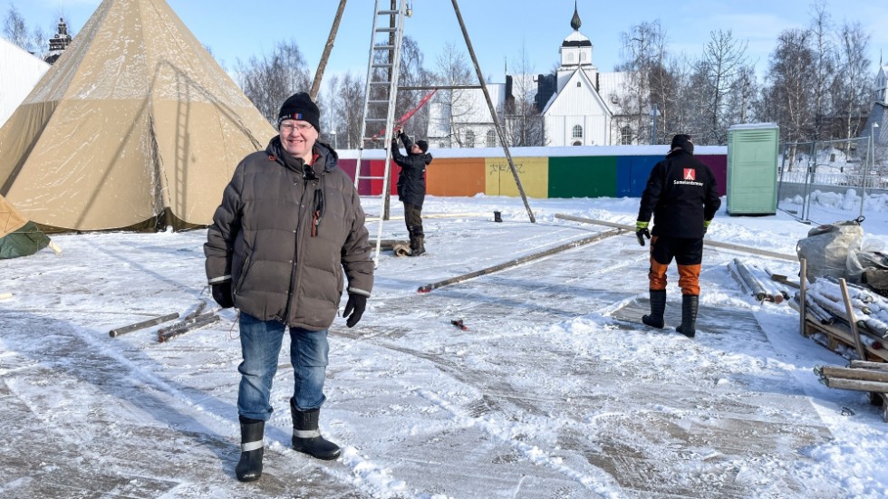 Helgens samiska festival tar form på stan