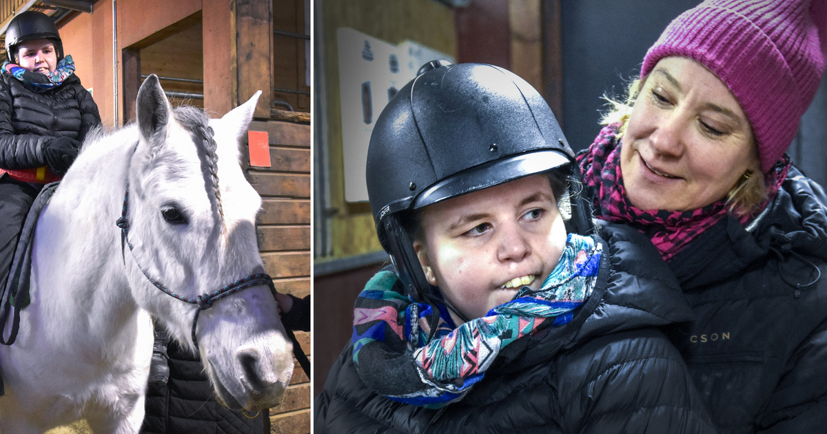 Emmeli lever med en ovanlig diagnos – hittade glädjen i ridningen