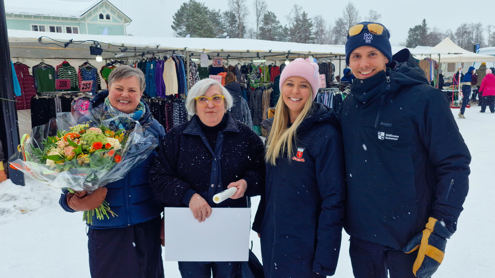 Hembygdsföreningen avtackades på vintermarknaden