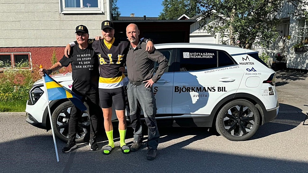 Han åker inlines från Kiruna till Ystad i Börje Salmings namn