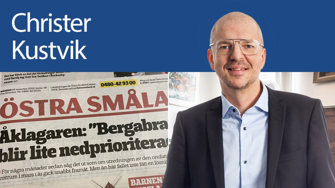 CHRISTER KUSTVIK: Vi måste torka tårarna och kavla upp ärmarna